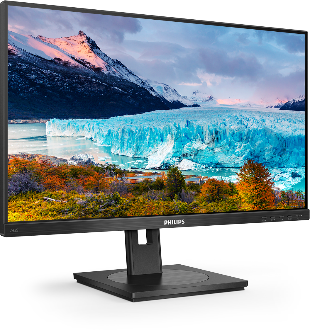 The new Philips Monitors 243S1 combines comfort and connectivity for ...